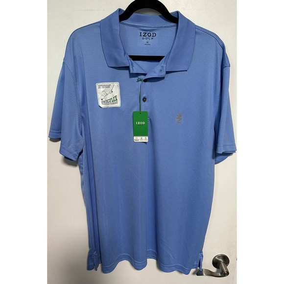 Izod Golf | Shirts | Izod Mens Sz Xl Blue Golf Shirt Short Sleeve Flex Stretch Cooling Fx Upf 2 ...